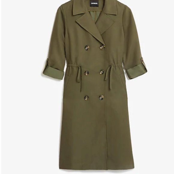 Express | Jackets & Coats | Express Double Breasted Trench Coat Xs Nwt ...